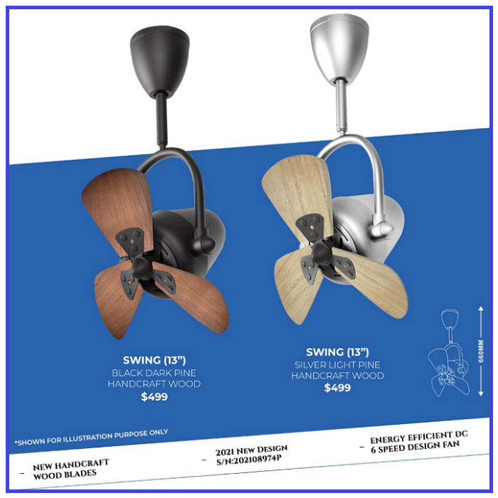 Product categories WALL FAN / CORNER FAN Archive | Aurora Lighting ...